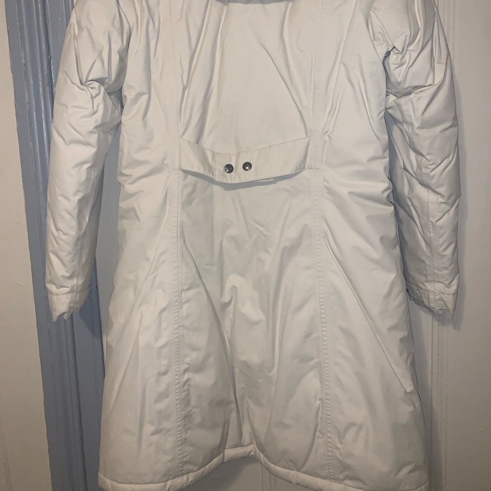 Off White North Face Long Puffer Bubble Coat - Gem